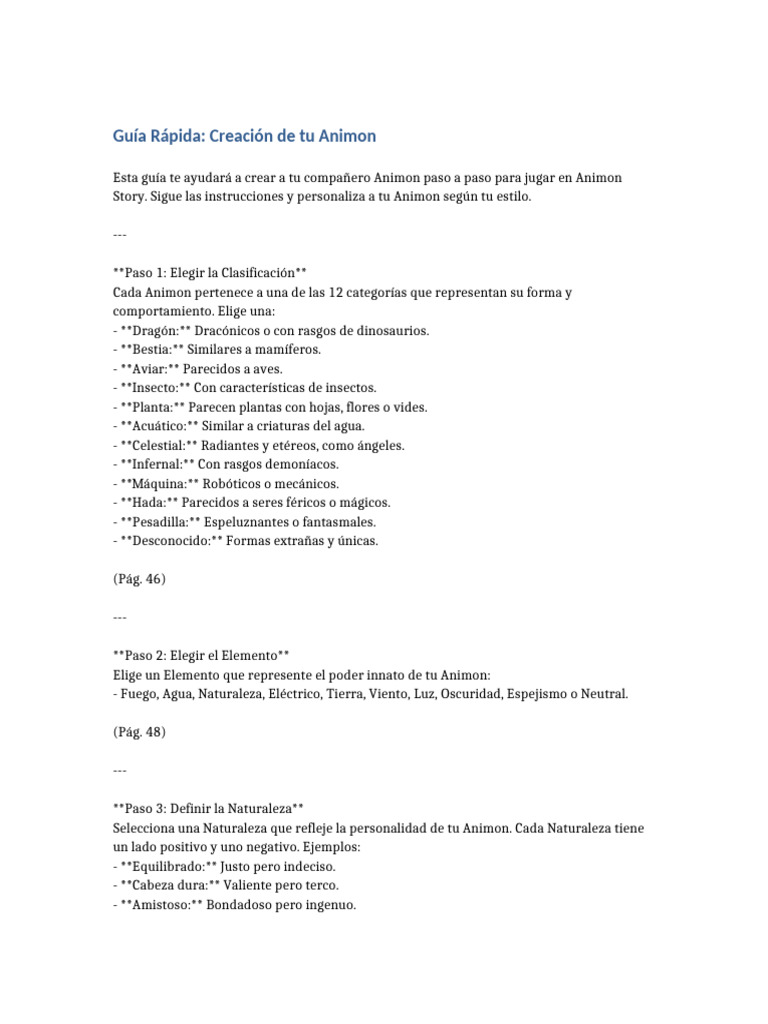 Animon Kid Guides Detailed | PDF