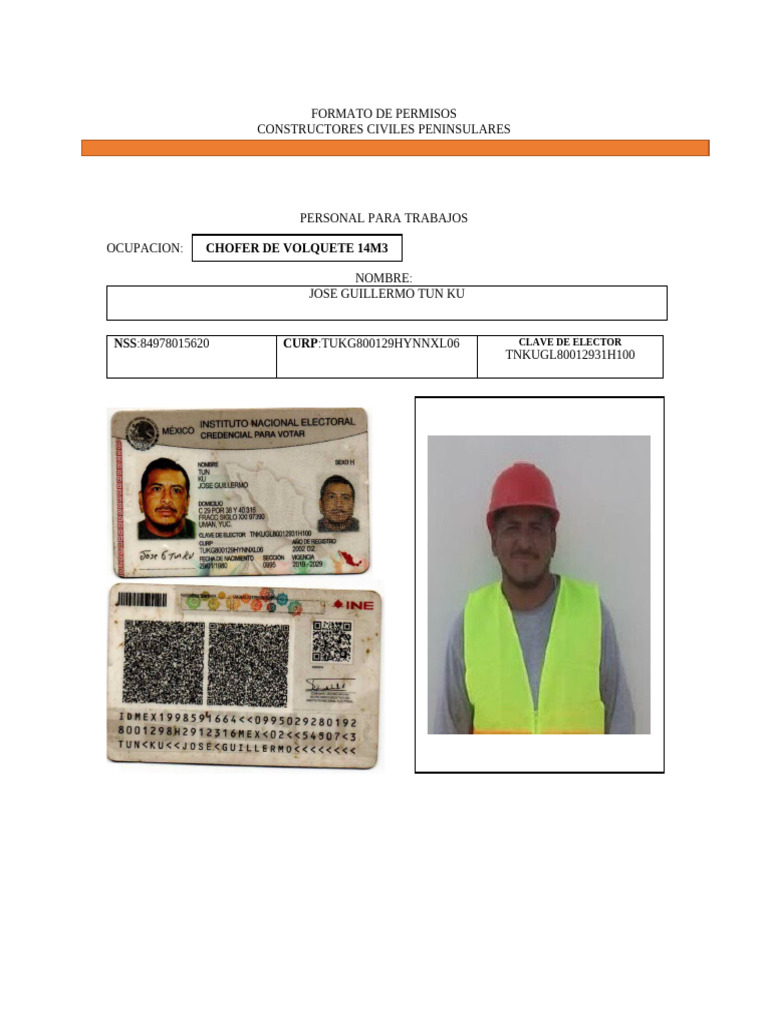 Formato de Permisos | PDF