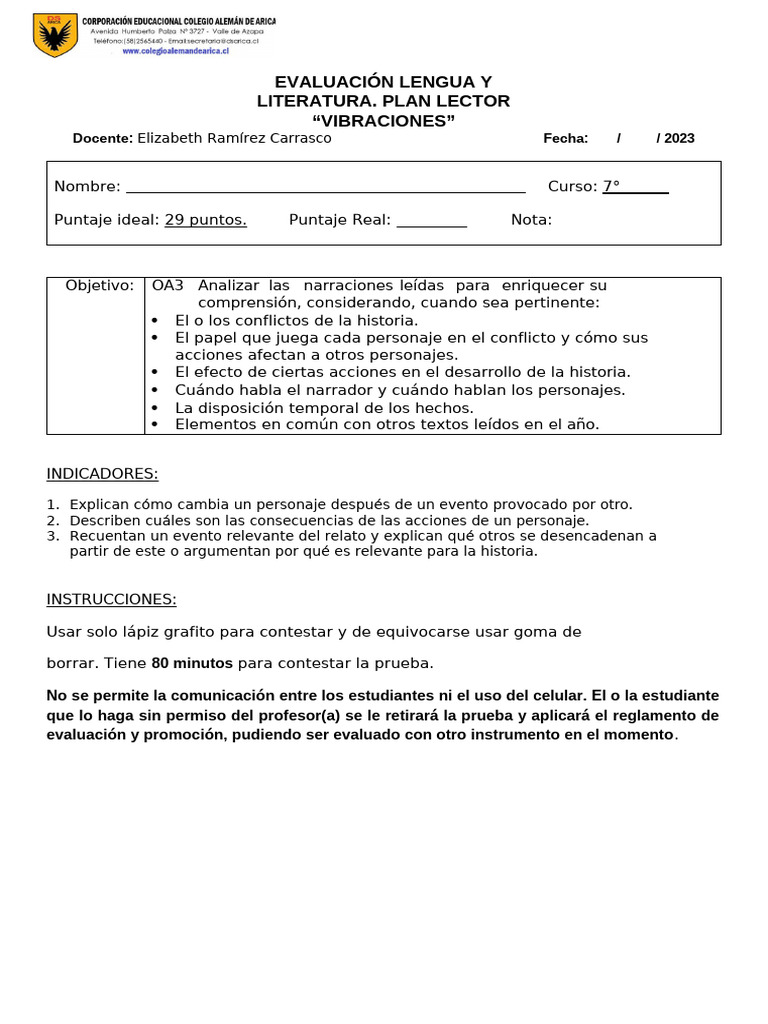 Plan Lector 7mos Junio | PDF