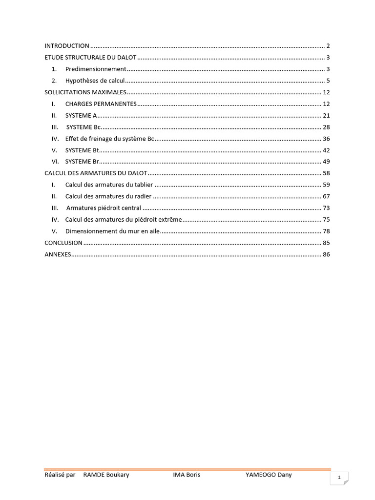 Dimensionnement d'un dalot à deux cellules | PDF | Acier | Pont