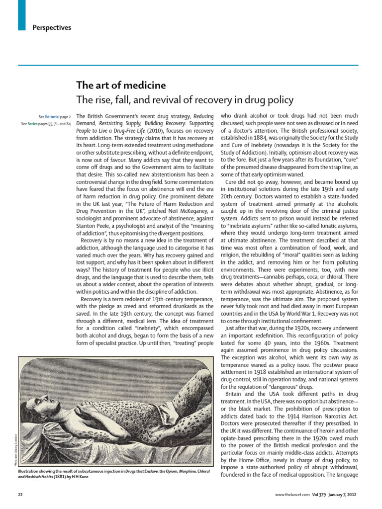 Evolution of Drug Recovery Policies | PDF | Drug Rehabilitation ...