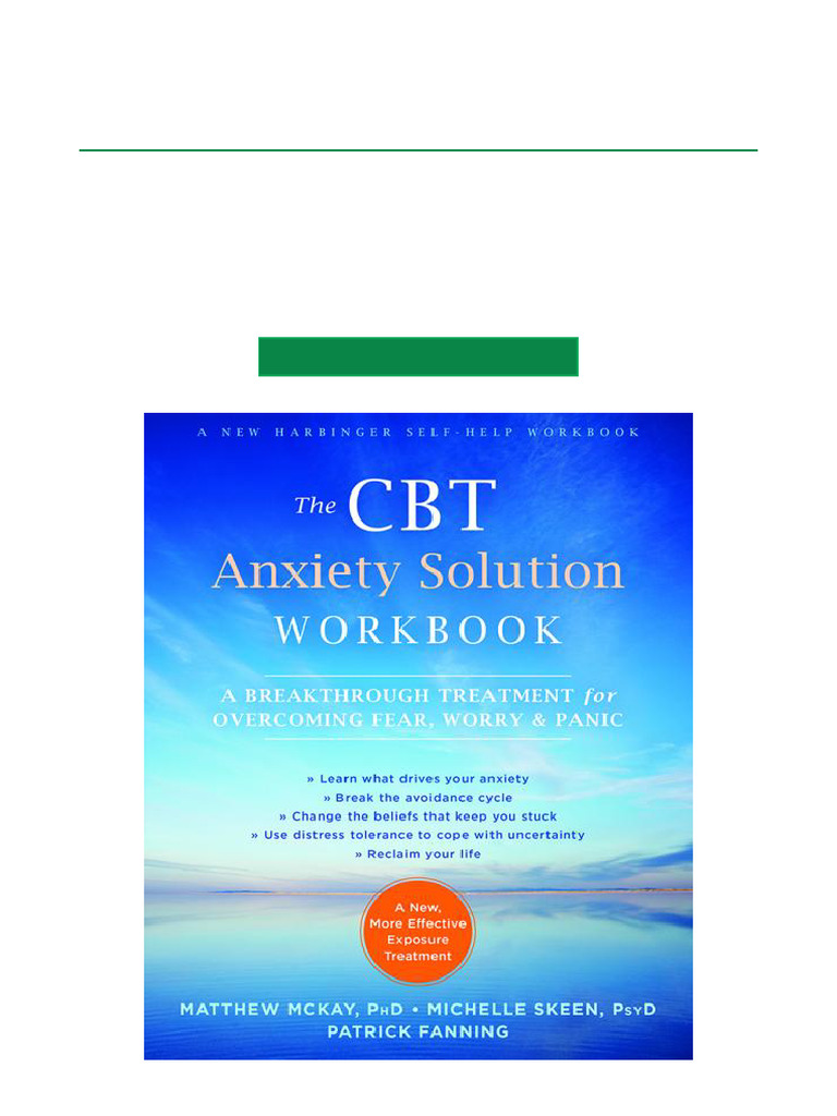 CBT Workbook for Overcoming Anxiety | PDF | Anxiety | Fear