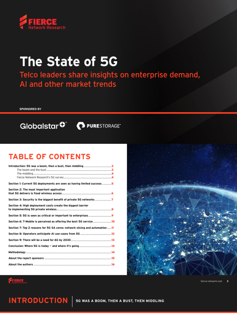 Fierce Network State of 5G Research Report Final | PDF | Extremely High Frequency | T Mobile Us