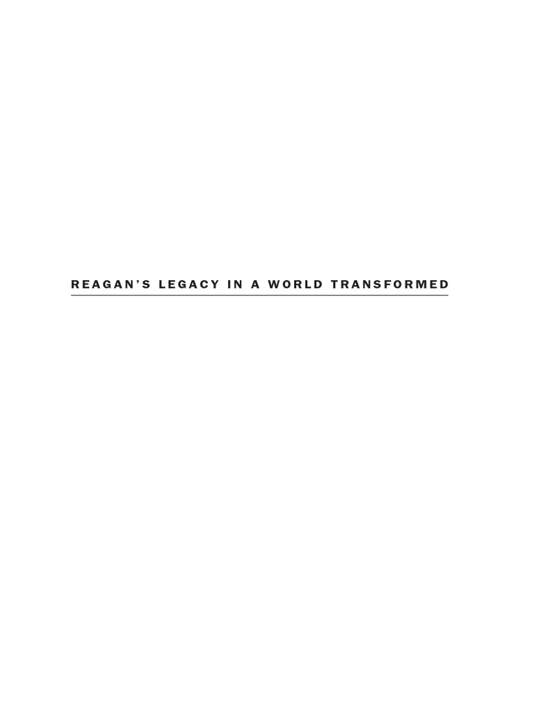 - Reagan's Legacy in a World Transformed-Harvard University Press (2015 ...