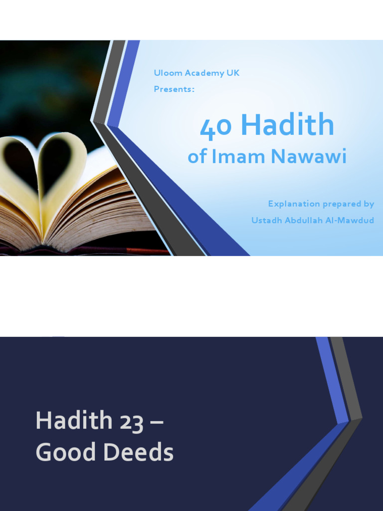 Lessons from Hadith 23 of Nawawi | PDF | Quran | Islam