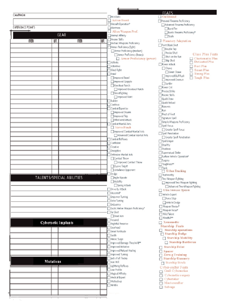 D20 Future Back | PDF