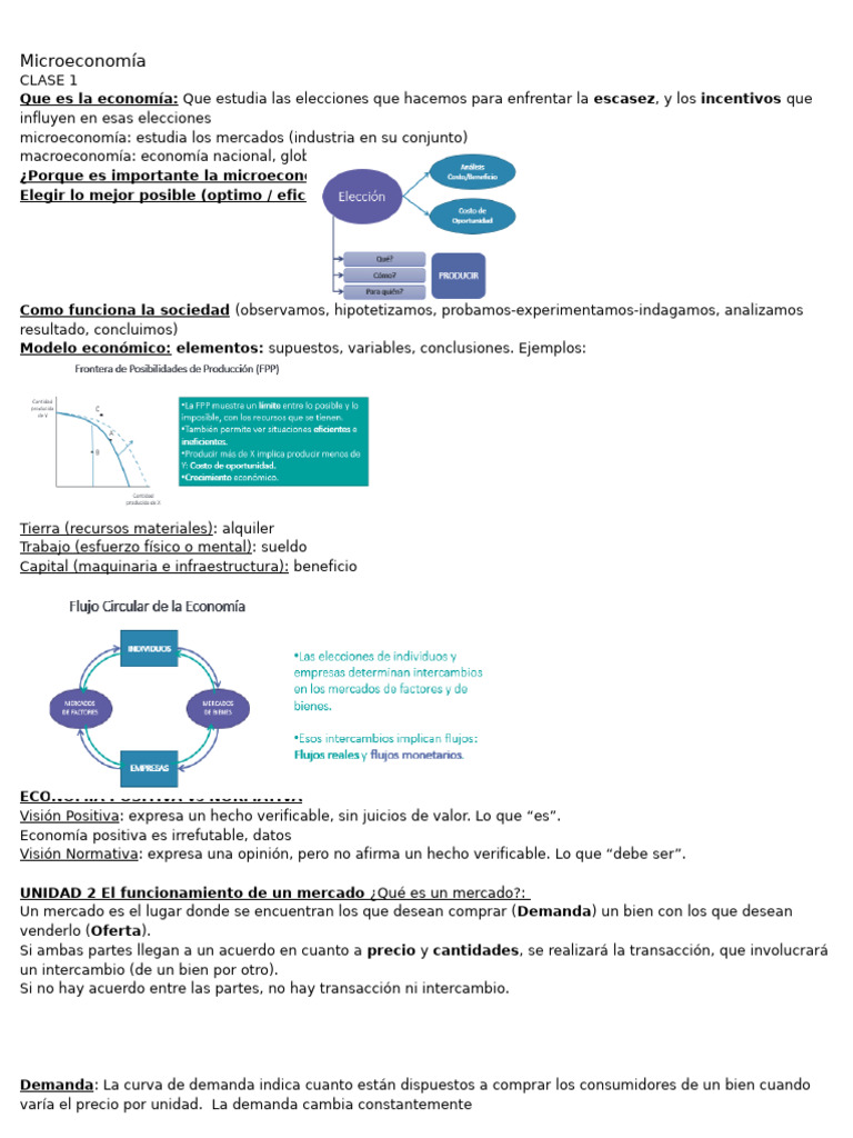 Micro Econom I A | PDF | Oferta y demanda | Oferta (economía)