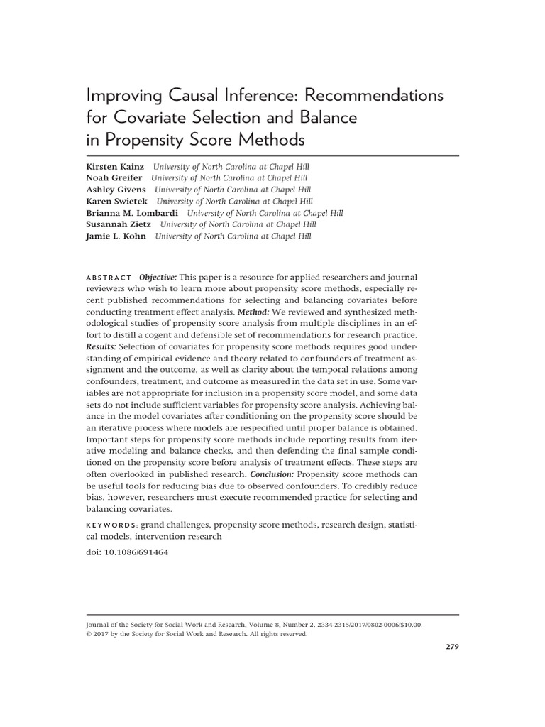 Kainz Et Al 2017 Improving Causal Inference Recommendations For ...
