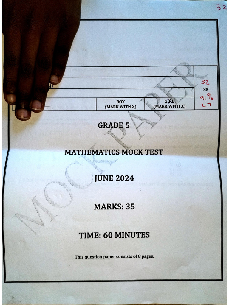 GradE 5 June 2024 Mock Paper | PDF