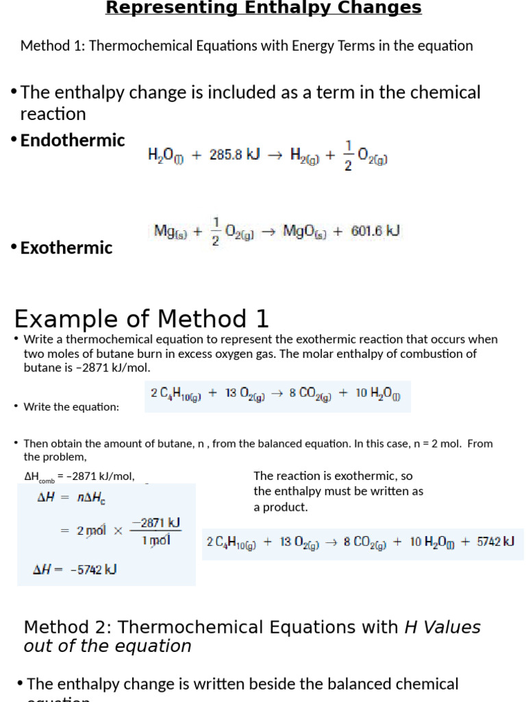Enthalpy Changes in Chemical Reactions | PDF