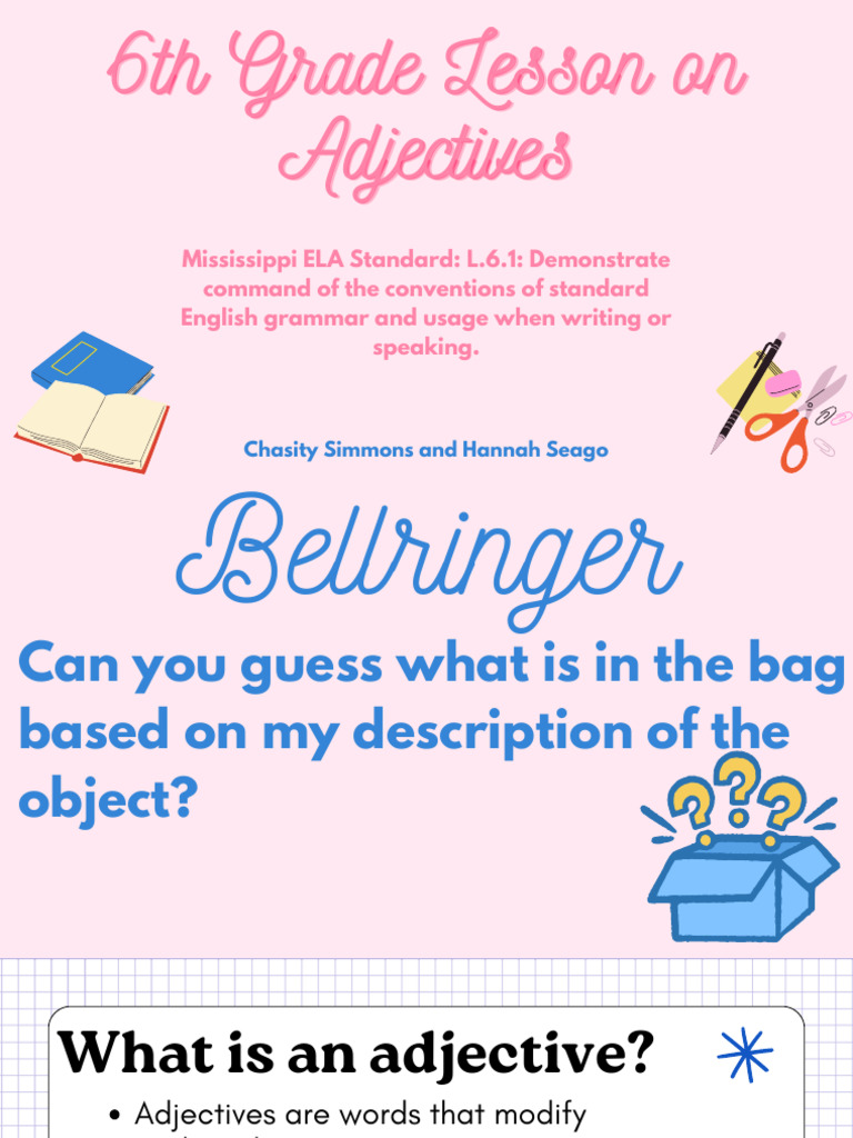 Adjectives Powerpoint | PDF