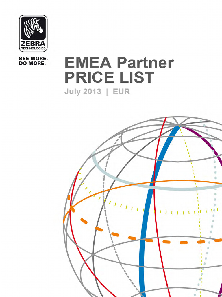 ZEBRA Partner Price List July 2013 Euro Zebra | PDF | Printer ...