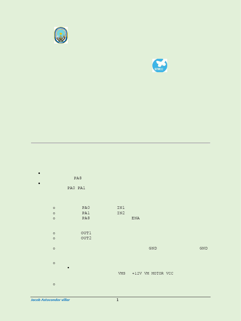 Control de Mtor DC Con STM32F103 | PDF | Arduino | Ingenieria Eléctrica