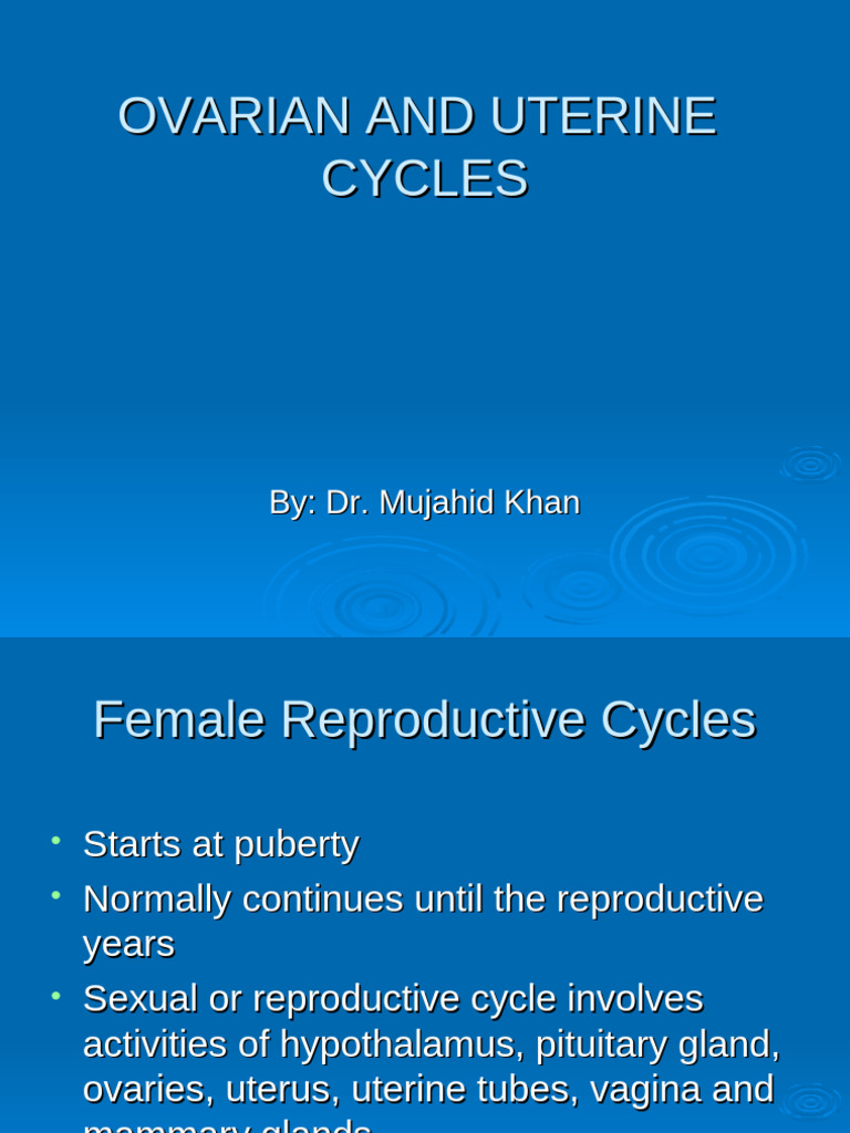 2-Ovarian & Uterine Cycles | PDF | Menstrual Cycle | Ovary