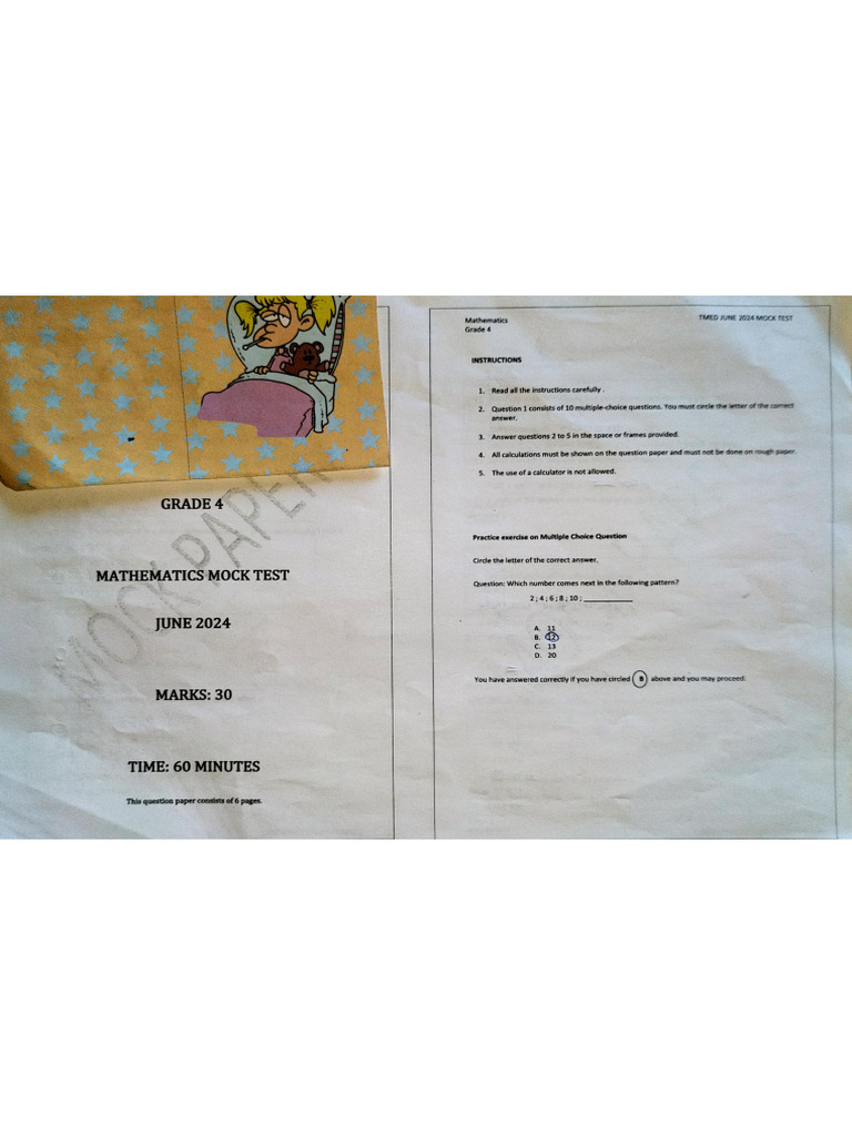 GradE 4 June 2024 Mock Paper | PDF
