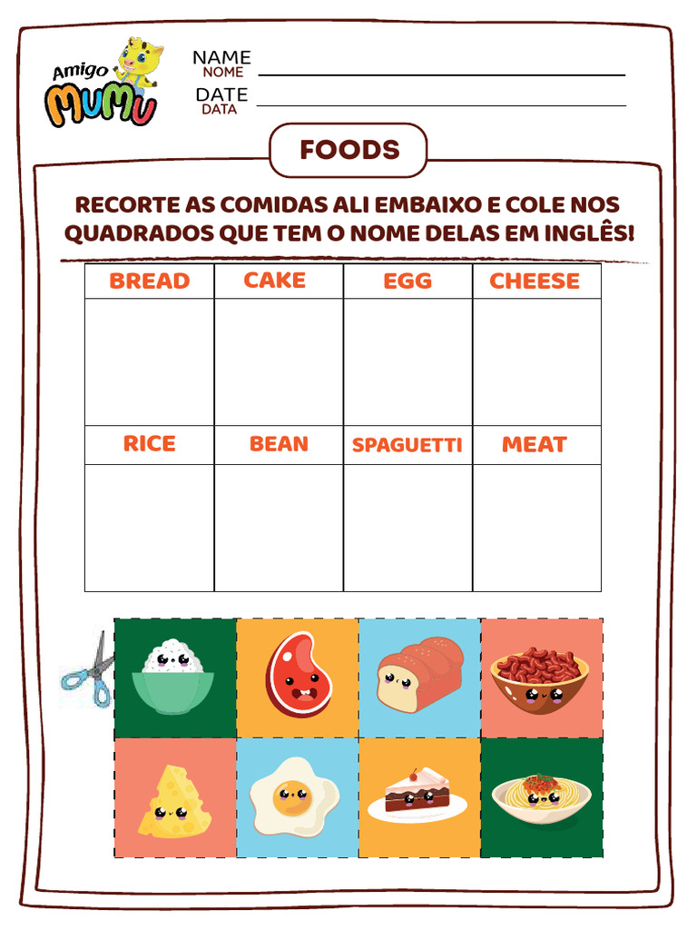 Comidas em Ingles 02 | PDF