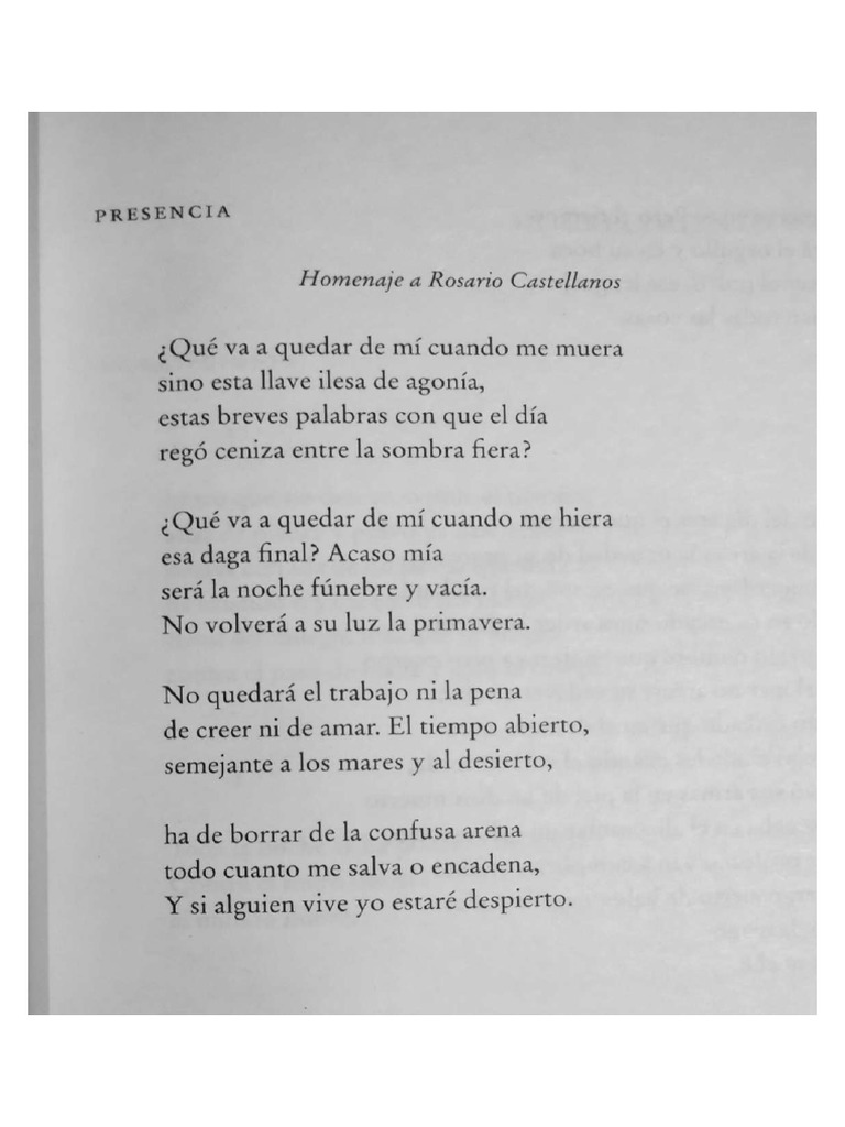 José Emilio Pacheco, 2 Poemas | PDF