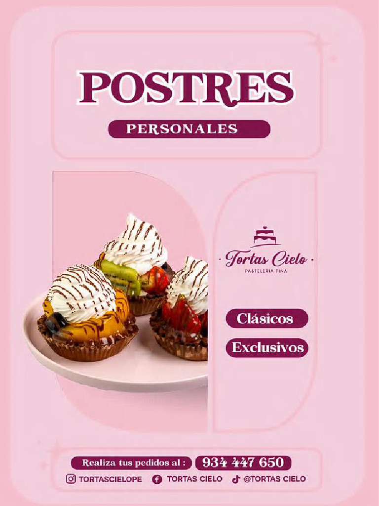 Catalogo Postres Personales | PDF