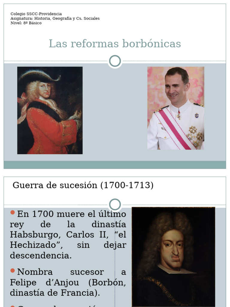 8vo A Las Reformas Borbonicas | PDF | Imperio español | España