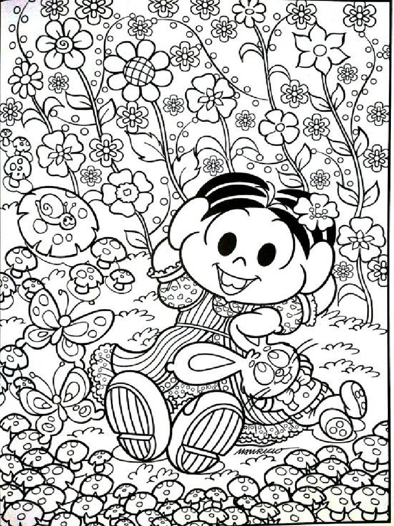 Turma da Monica_Coloring Pages_Adult | PDF
