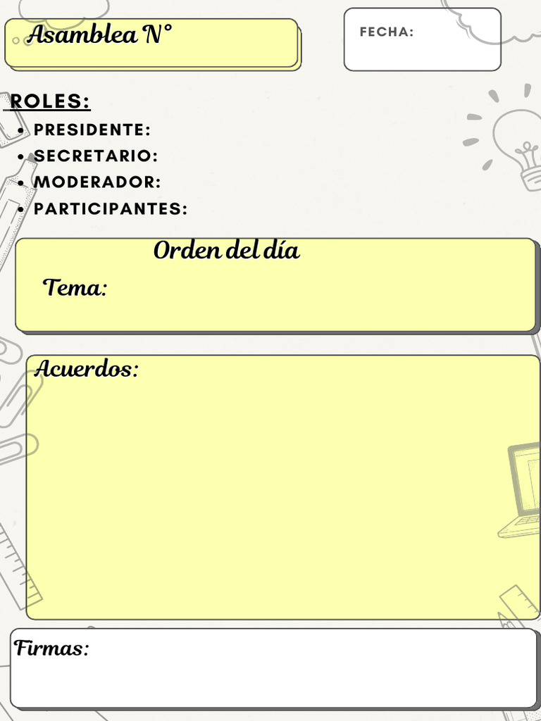 FICHA DE LA ASAMBLEA (1) | PDF