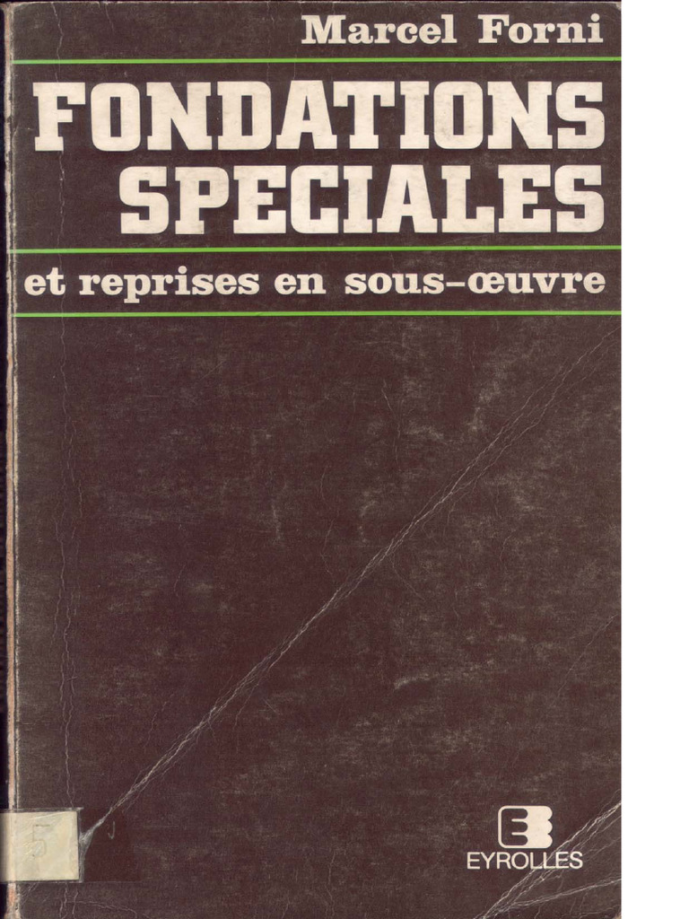 Fondations SP Ciales Et Reprise en Sous Uvre 1746133298 | PDF