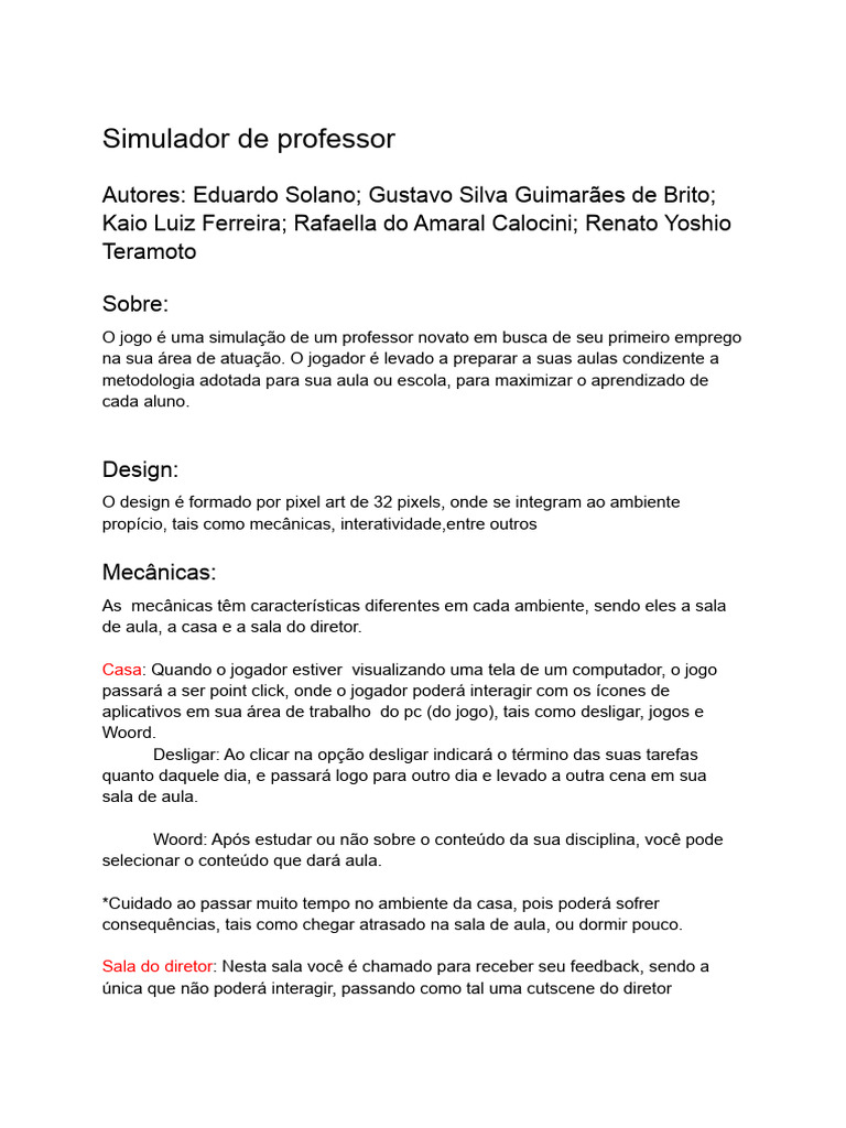 Simulação_de_professor | PDF | Comentários