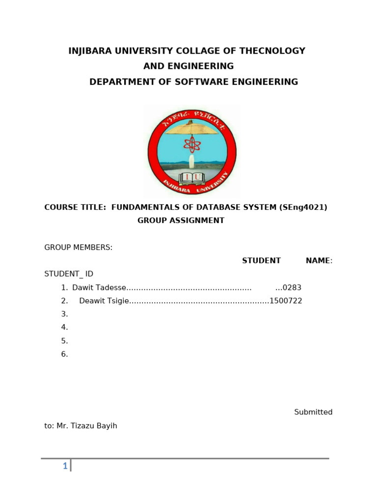 Group 6 Database 2nd Semester | PDF | Databases | Data Type