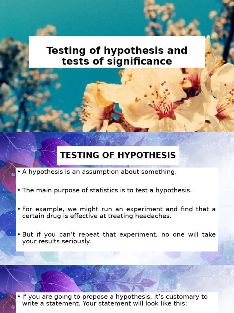 Hypothesis Testing and Significance Tests | PDF | Type I And Type Ii ...