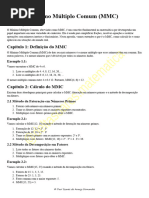 Cálculo do Mínimo Múltiplo Comum (MMC) | PDF | Número primo | Matemática