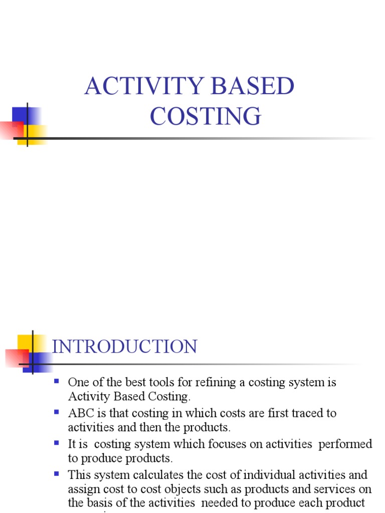 Activity Based Costing | PDF | Business Economics | Economies