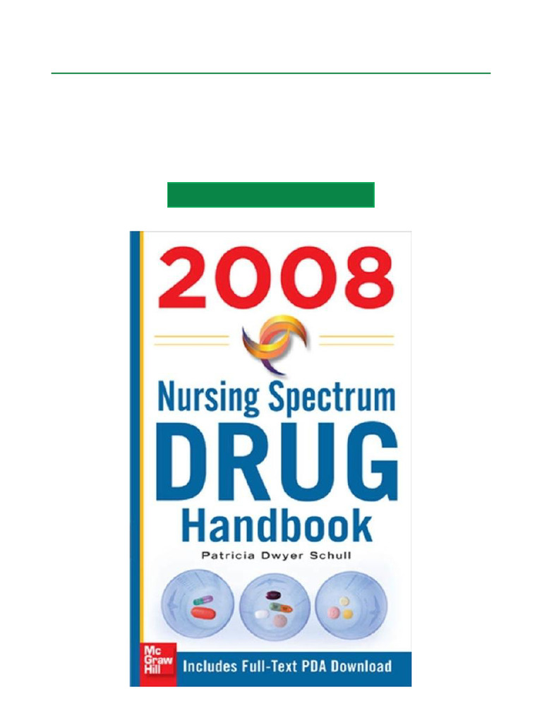 Nursing Spectrum Drug Handbook 2008 - 1st Edition Premium Ebook ...