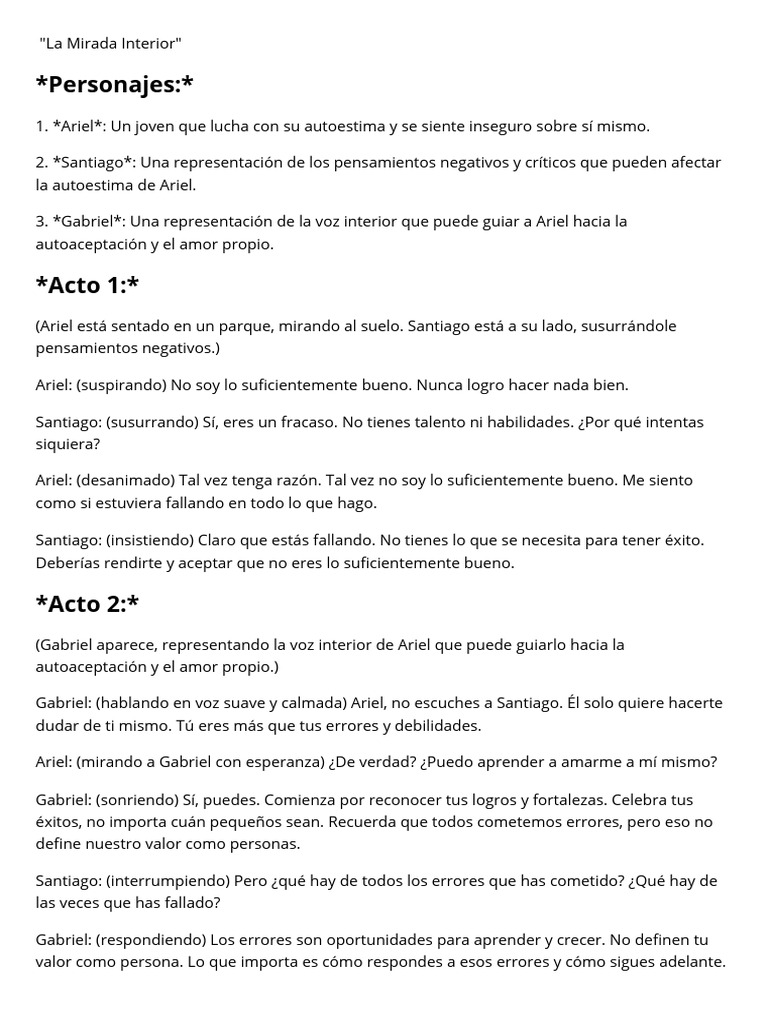 Título La Mirada Interior 20250503 232823 0000 | PDF | Autoestima
