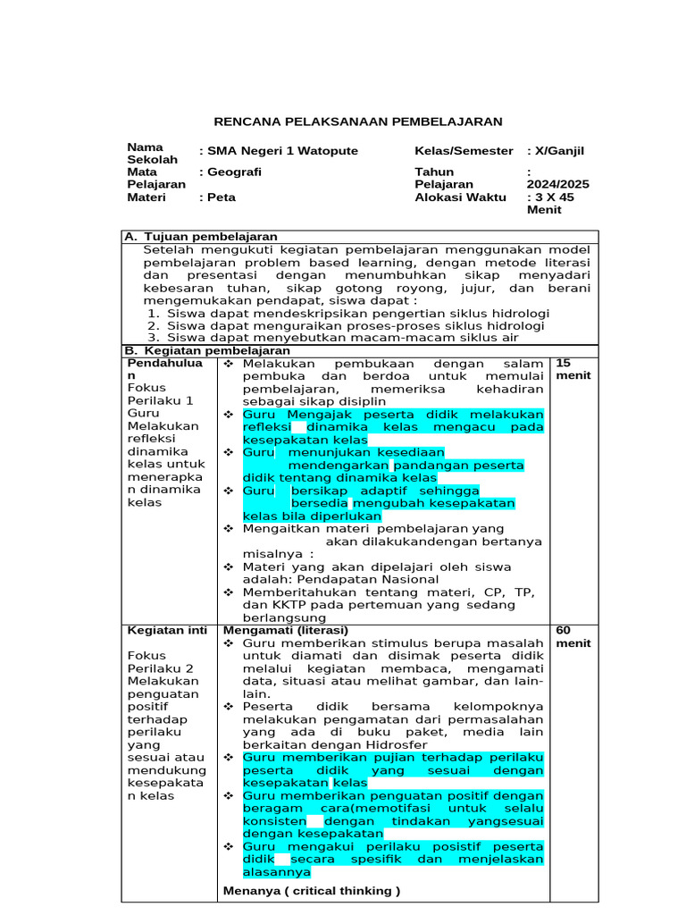 Modul Ajar Hidrosfer - Sitti Junaida | PDF