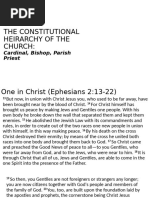 Catholic Church Hierarchy Overview | PDF | Catholic Church | Pope Francis