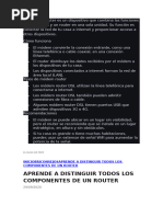 Partes de un Router WiFi Desglosadas | PDF