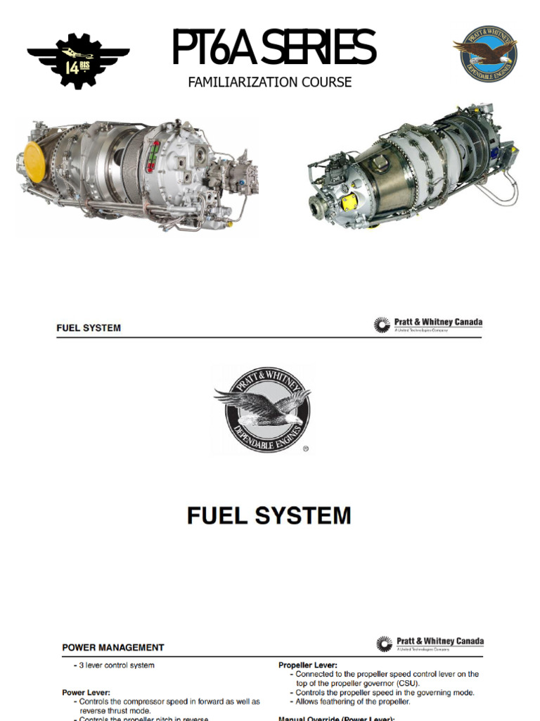 Curso Pt6a Series - Fuel System | PDF | Valve | Engines