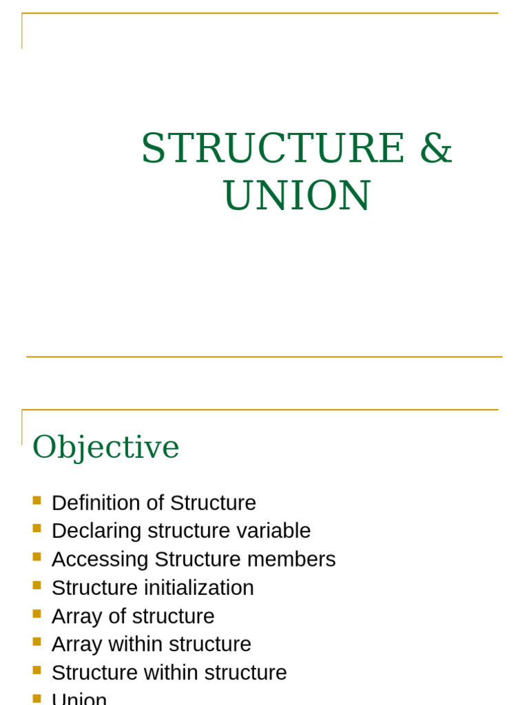 Understanding Structures and Unions in C | PDF | Programming Paradigms | Computer Programming