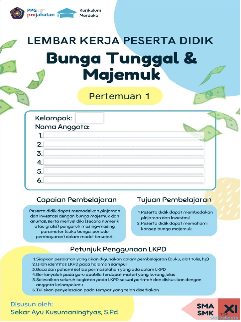 LKPD 1 Bunga Majemuk Dan Anuitas | PDF
