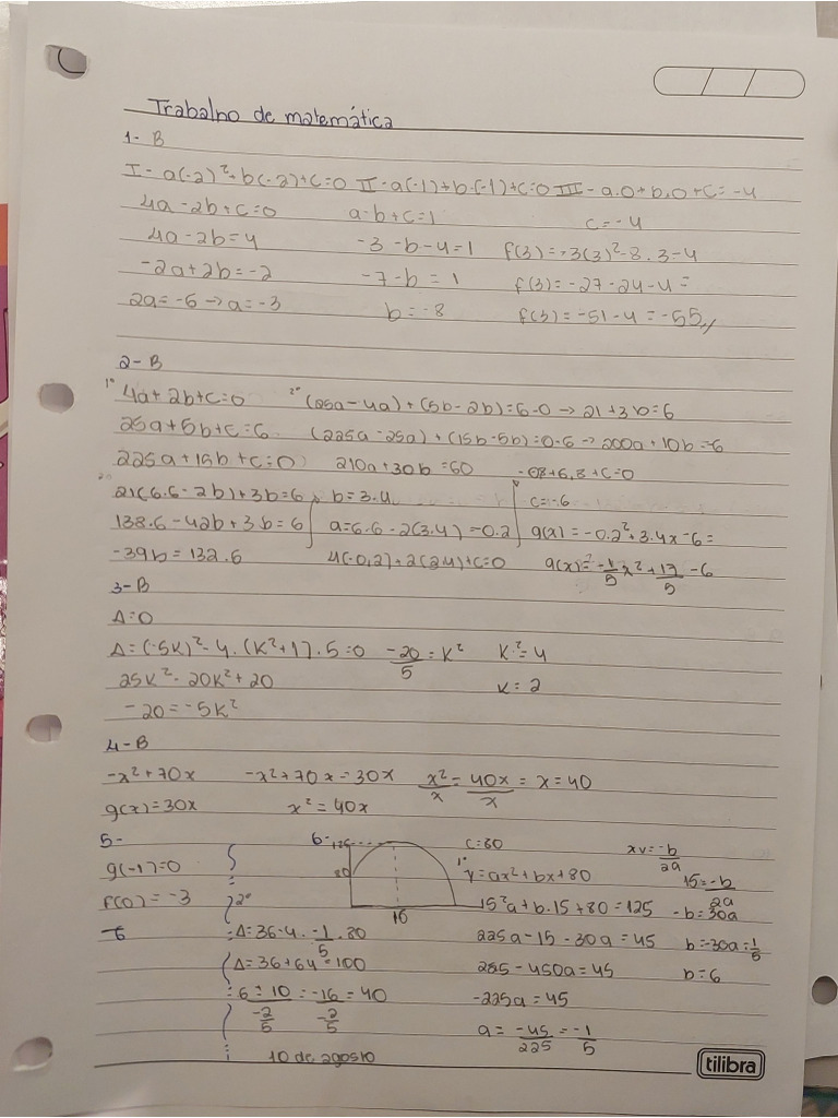 Trabalho de Matem-Tica (23 de Abr. de 2025 - S 22-55) | PDF