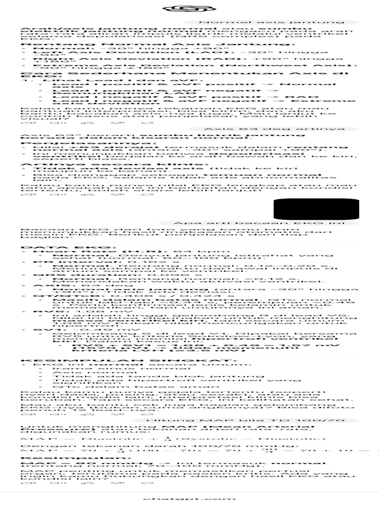 Normal Axis Jantung | PDF