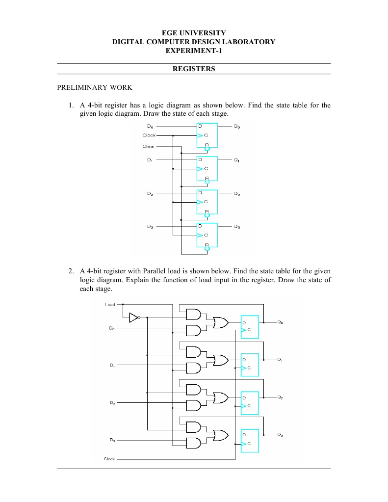 4-Bit Register Design and Analysis | PDF