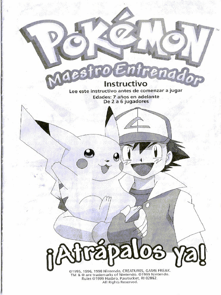 Pokémon Maestro Entrenador Reglas | PDF