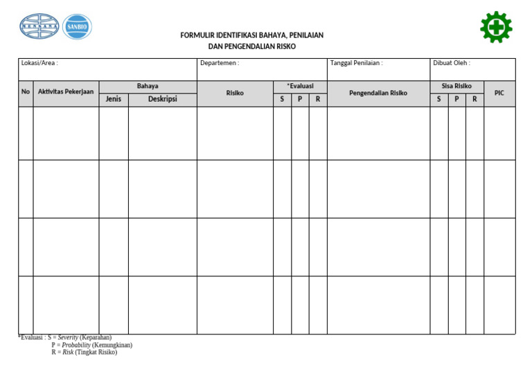 Formulir Identifikasi Bahaya | PDF
