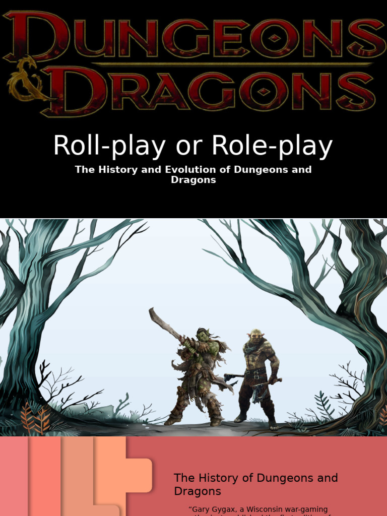 Rollplay or Roleplay Final Project | PDF | Dungeons & Dragons | Tsr, Inc.