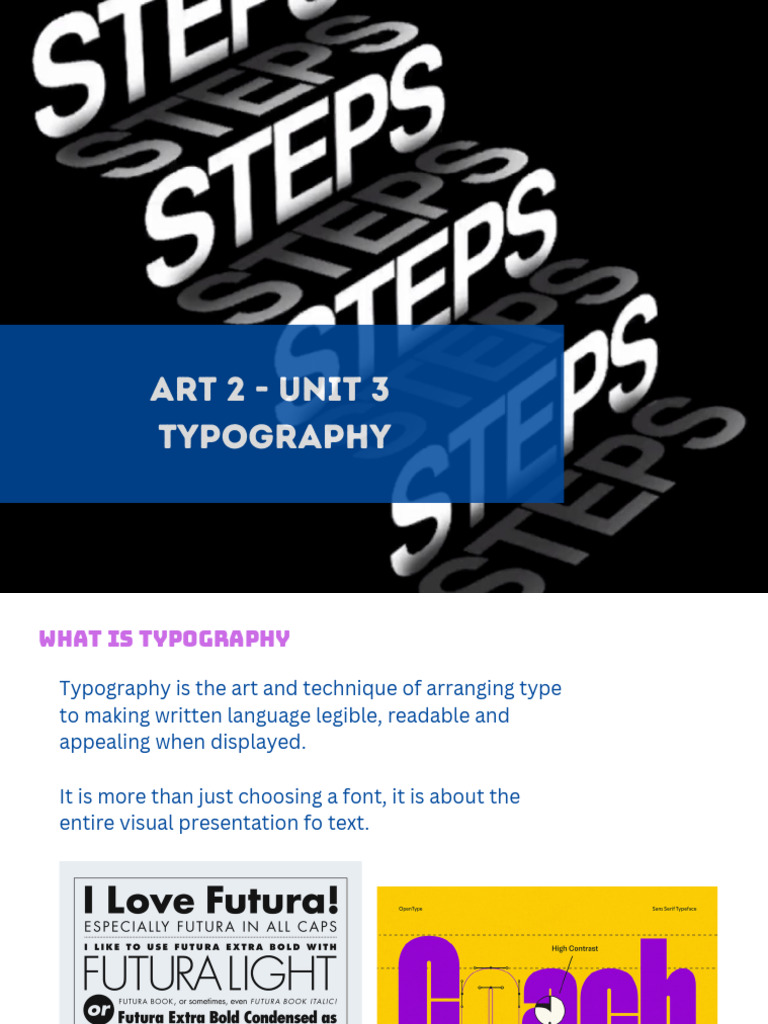 Typography Techniques and Projects | PDF | Typefaces | Typography