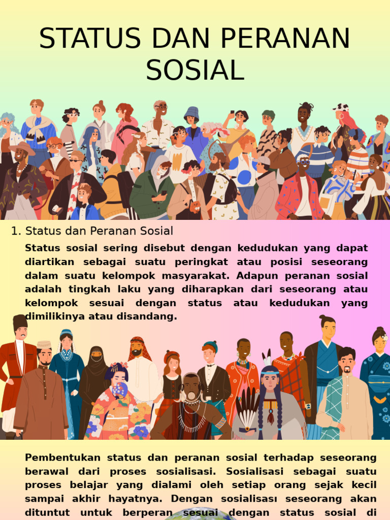 Status dan Peran Sosial dalam Masyarakat | PDF
