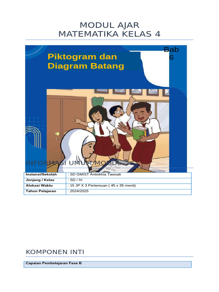Piktogram dan Diagram Batang Kelas 4 | PDF