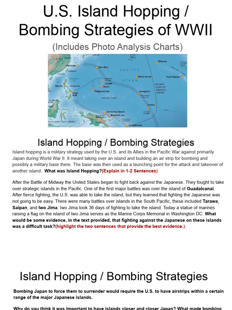 U.S. Island Hopping Strategy in WWII | PDF | Empire Of Japan | Pacific War