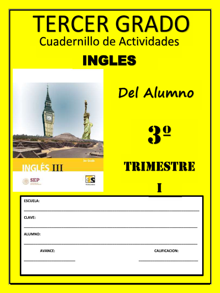 Libro de Ingles 3er 1er Trimestre | PDF